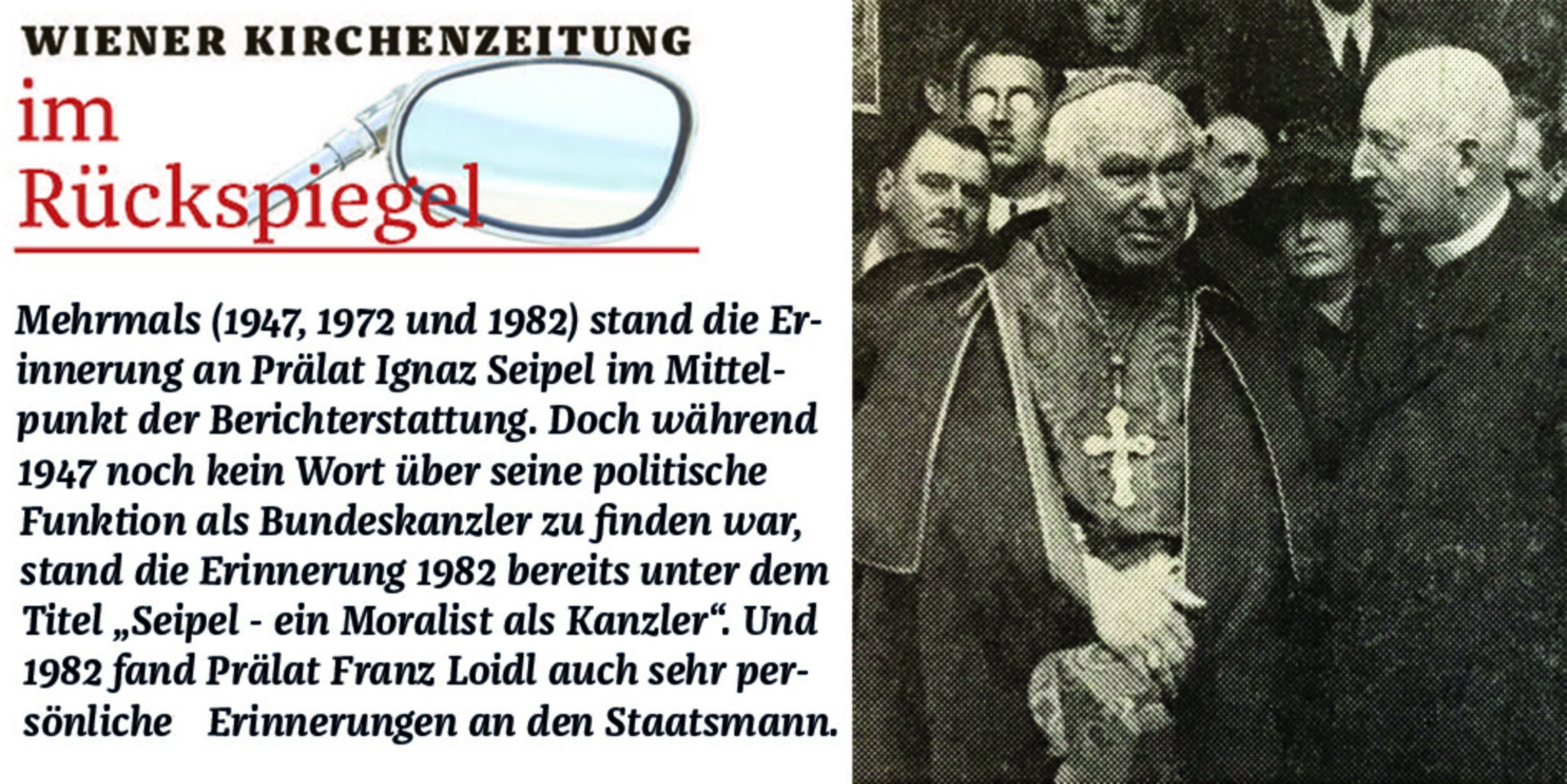Wr. Kirchenzeitung im Rückspiegel - 31. Juli: Kirchliche Sicht auf ...