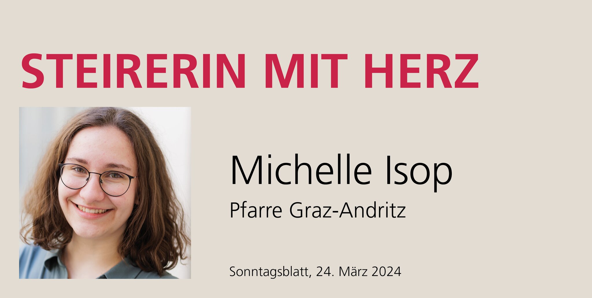 Steirerin mit Herz: Michelle Isop - Steiermark | SONNTAGSBLATT