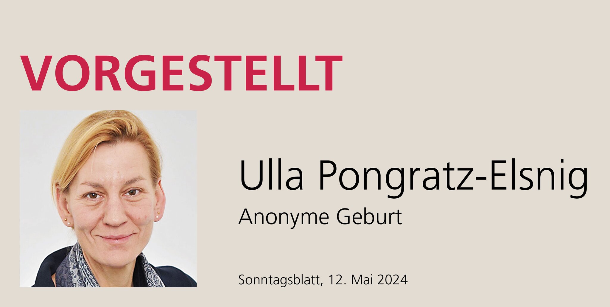 Vorgestellt: Ulla Pongratz-Elsnig, Anonyme Geburt - Steiermark ...